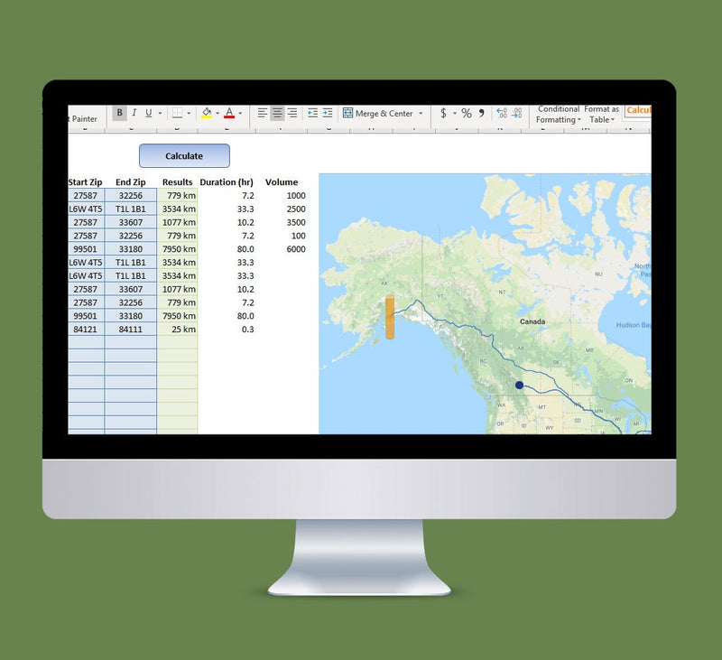 Supply Chain Graph in Excel - GS Software - Excel Software